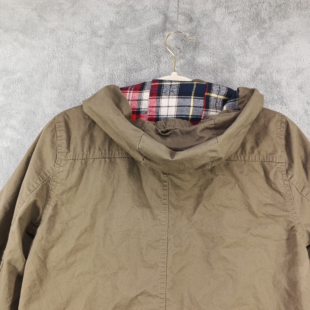 LOVE TREE Hoodie Jacket S(4-6) Full Zip Plaid Lined Hood LOVE TREE Hoodie Jacket S(4-6) Full Zip Plaid Lined Hood