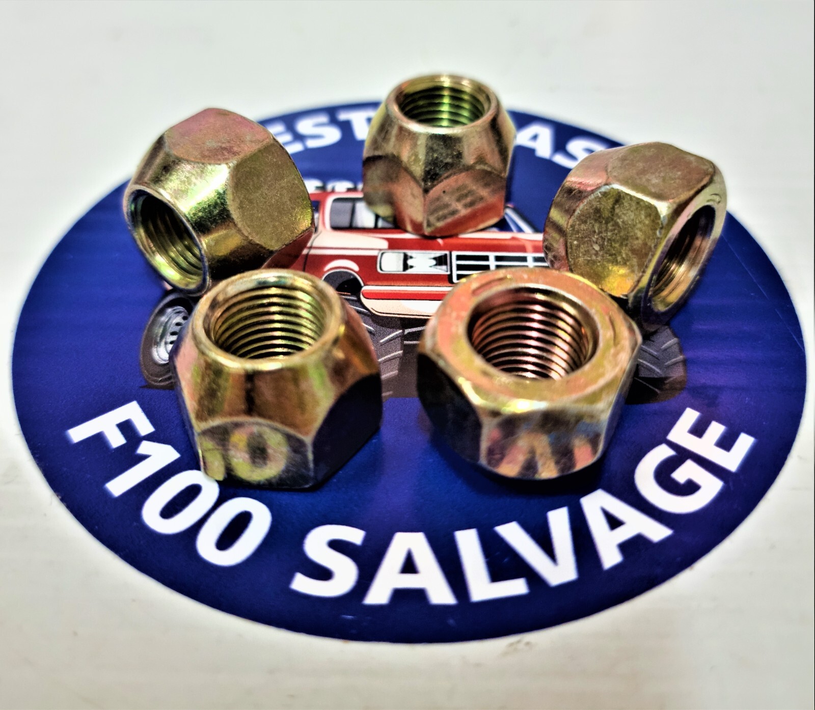 FORD F100 / F150 BRONCO WHEEL NUTS X 5 NEW 1/2 INCH NUT, STANDARD ...
