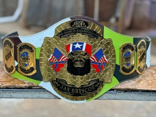 Jay Briscoe ROH world Heavyweight Championship Wrestling Title Belt ...