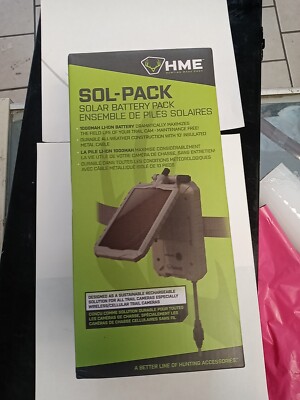HME SOL-PACK Cellular Trail Camera Solar Power Panel , 1000 mah hme ...