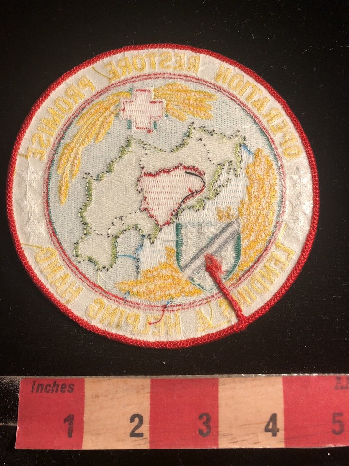Big 5” Military OPERATION RESTORE PROMISE BOSINA Patch Lending Helping ...