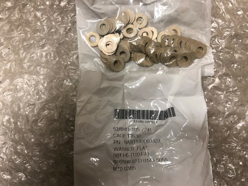 WASHER, FLAT P/N NAS1149D0332J Military Grade Spec (100ea) | eBay