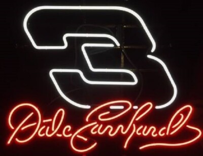 Nascar #3 Dale Drag Racing Car 24"x20" Neon Light Sign Lamp Wall Decor ...
