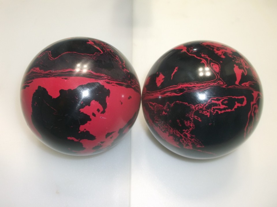 Duckpin Balls/REFINISHED/Brunswick's /5"/3lbs 7.40oz/100% Rubber/ Mint ...