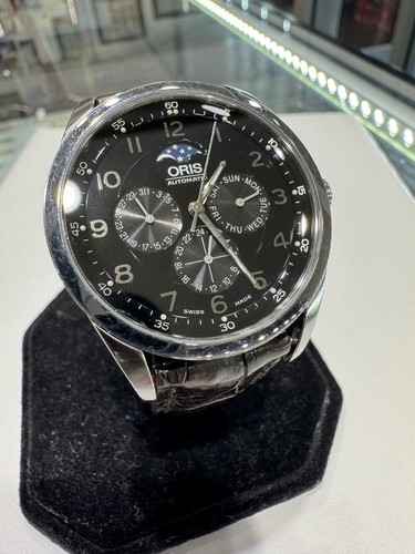 Oris 7516 Moon phase Artelier Complication Day Date Men's Watch | eBay