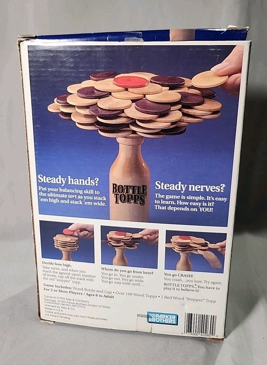 Vintage 1993 Parker Brothers Bottle Topps Game Sp10035 for sale online ...