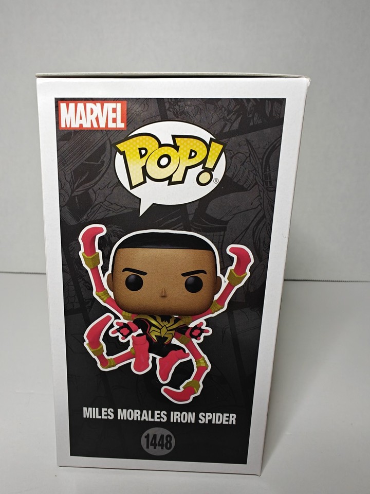 Funko Pop! Marvel Spider Man Miles Morales Iron Spider #1448 CHASE | eBay