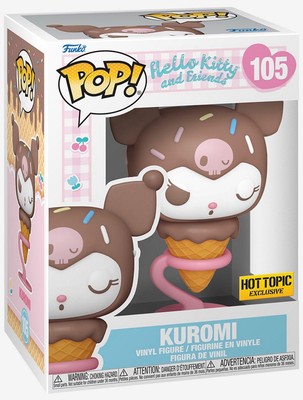 FUNKO POP KUROMI ICE CREAM CONE 105 HOT TOPIC EXCLUSIVE NEW HELLO KITTY ...