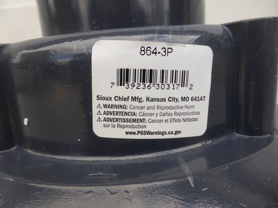 Sioux Chief 864-3P LittleMax Floor Drain / Sink 3" PVC Hub | eBay