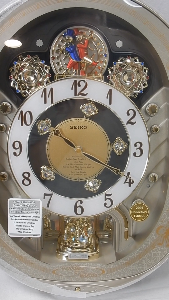 Seiko Melodies in Motion 2007 Collectors Edition Wall Clock w ...