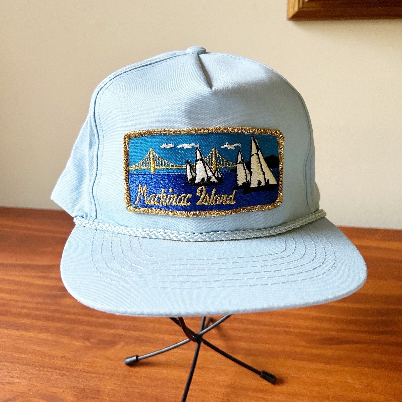 Vintage Mackinac Island Michigan Patch SnapBack Truck… - Gem