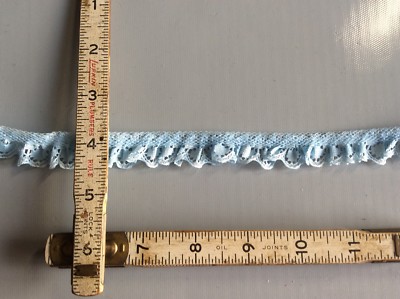 Lace Ruffle Light Blue Trim 1/2” wide - 1 Yard = $1 New | eBay