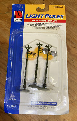 Vintage HO-Scale Life-Like "Light-Ups "Street Light Poles,Telephone ...