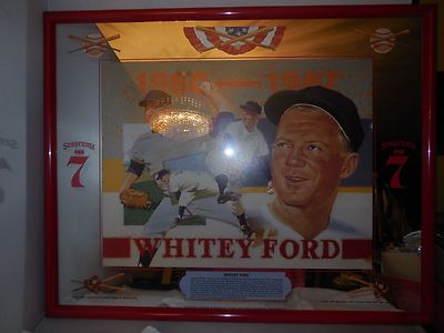 1996 whitey ford seagrams 7 glass sign | eBay