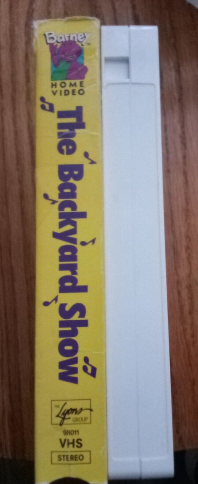 Barney~The Backyard Show (VHS-1988) Original Cast~Printed Tape/+1 Ship ...