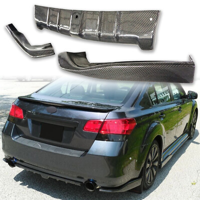 Carbon D Style Rear Bumper Diffuser Splitter For Subaru Legacy BM 2009 ...
