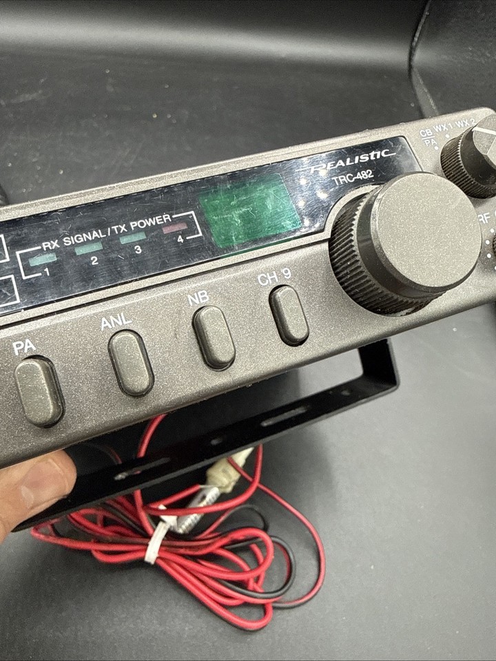Realistic TRC 482 2 WAY CB Radio - 40 Channel W/ Weather Band, PA MOD ...
