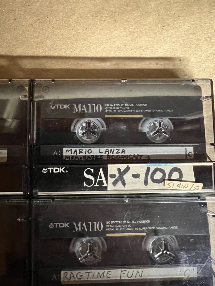 Vintage Lot of 8 TDK MA 110 Type IV Metal Audio Cassette Tape Tested ...