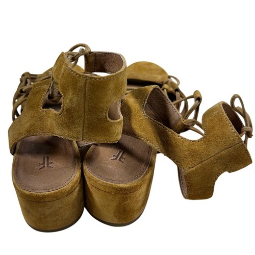 Frye Chrissy Side Ghillie Cognac Sandal Women's Sz 11M Excellent Used ...