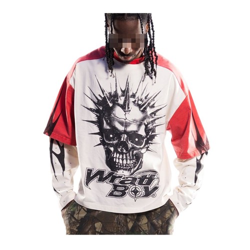 Wrathboy Long Sleeve Shirt No Hard Feelings Mens Cream WB05-104 ...