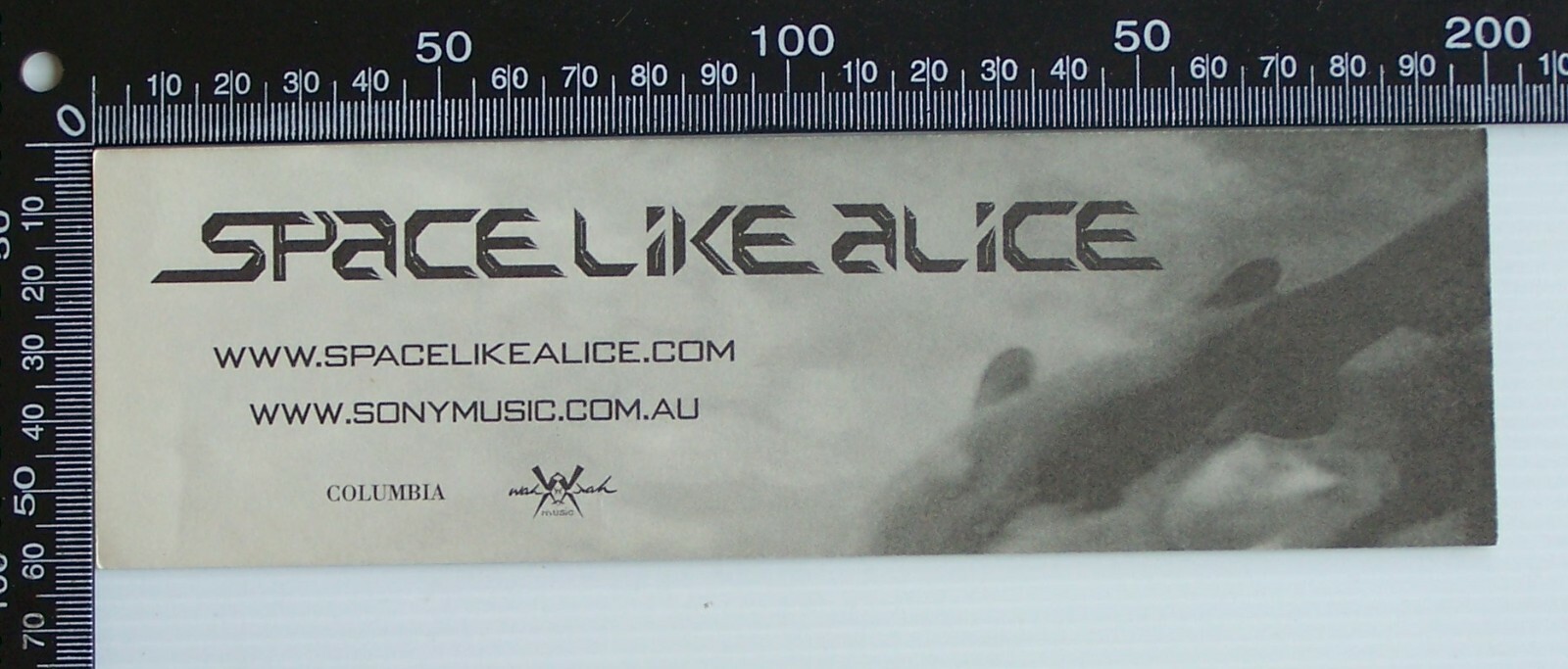 2001 SPACE LIKE ALICE COMPENSATE ALBUM PROMOTIONAL SONY ADVERTISING ...