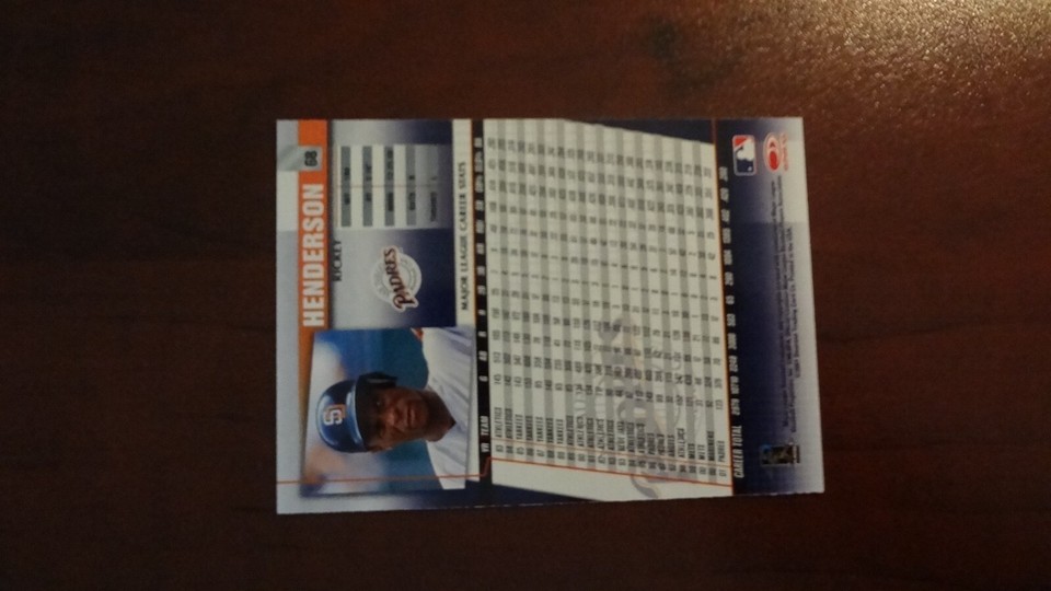 2002 DONRUSS FAN CLUB # 68 RICKEY HENDERSON BASEBALL CARD | eBay