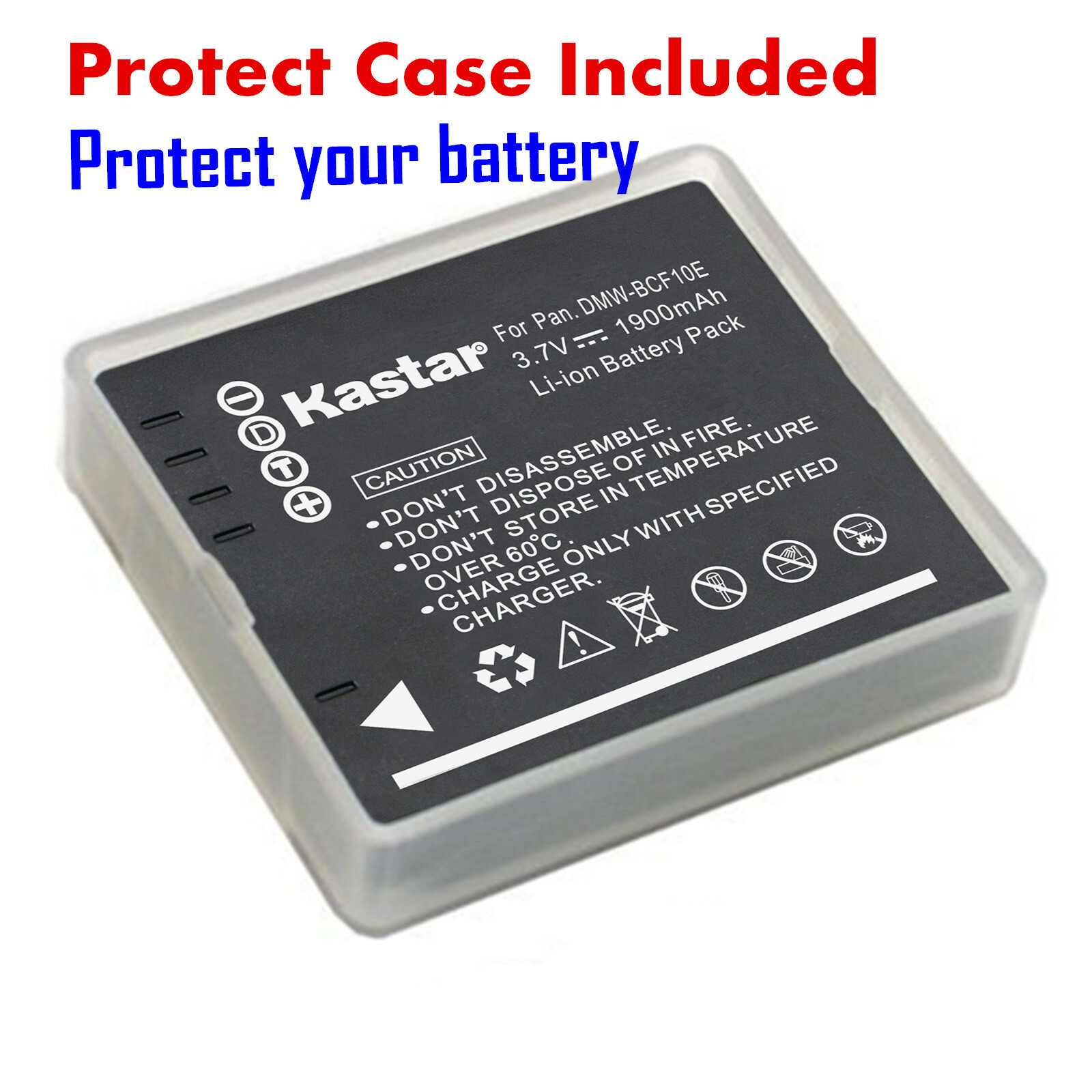 Kastar Battery LCD Charger for Panasonic DMW-BCF10 & Panasonic Lumix ...