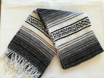 MEXIMART's Authentic Mexican Falsa Blanket Hand Woven (Black) | eBay
