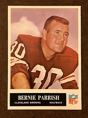 1965 Philadelphia-#37 Bernie Parrish Browns EXMint-Near Mint EXMT-NM ...