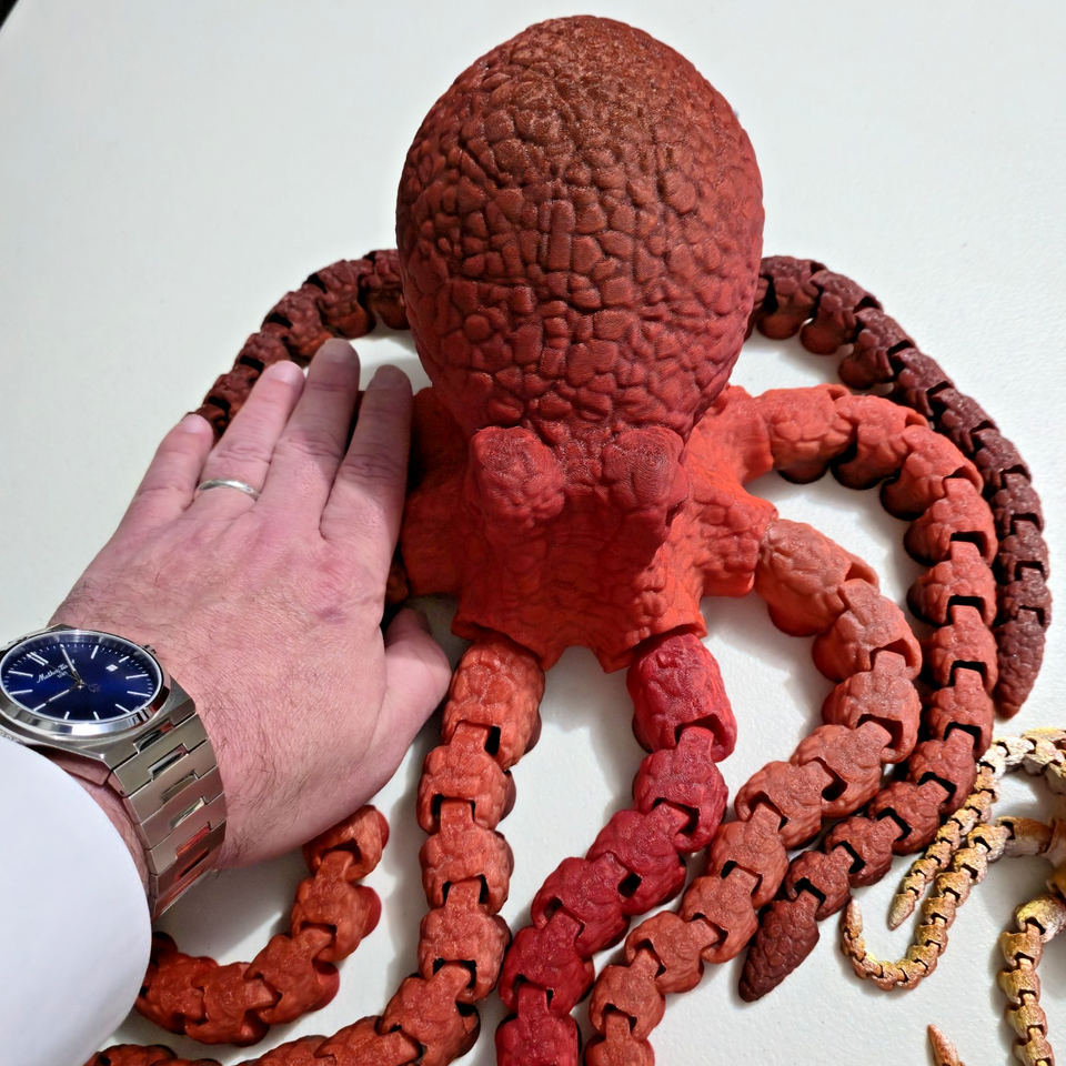 Giant Octopus Articulated Figure 3D Printed Handmade Novelty toy Gift ...
