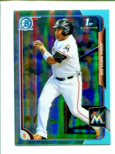 2015 Bowman Draft Chrome Josh Naylor SKY BLUE Refractor 1st Bowman #69 ...