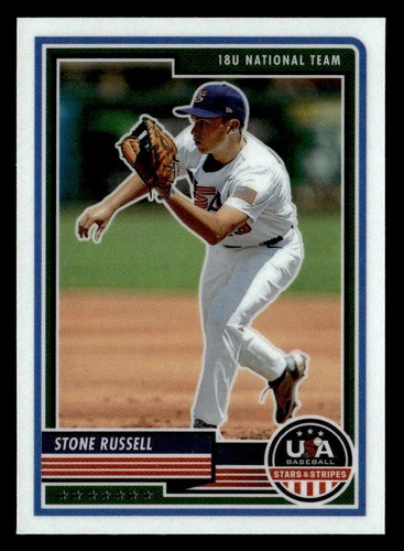 Stone Russell 2023 Panini USA Baseball Stars & Stripes Card #59 USA | eBay