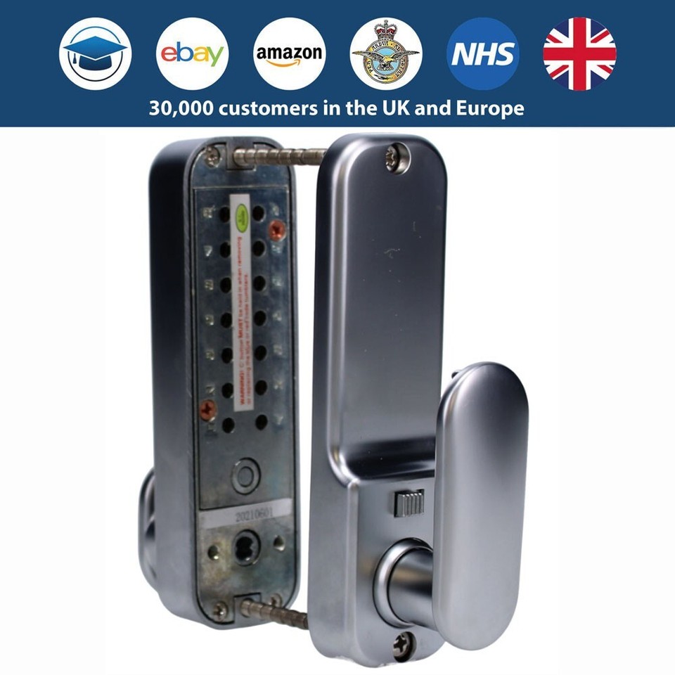 Asec Push Button Mechanical Digital Combination Code Door Lock FREE ...