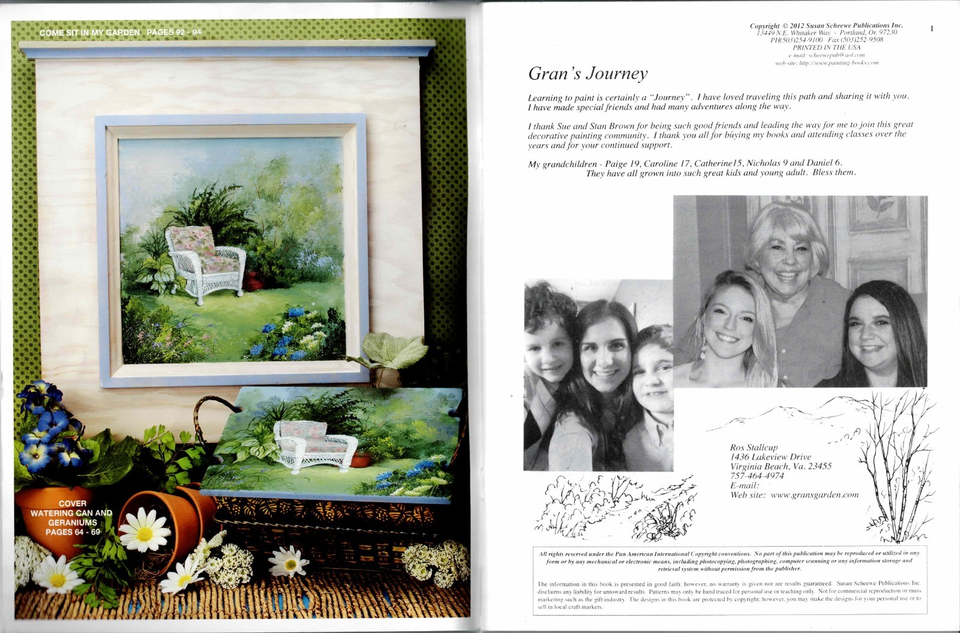 Tole Decorative Painting Pattern Book Gran's Journey Ros Stallcup ...