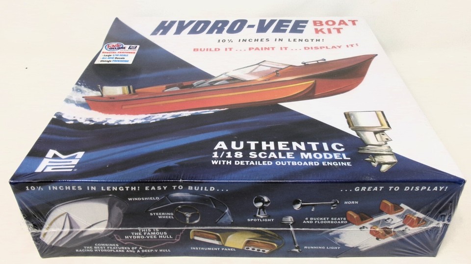 Ultra RARE MPC 883/12 Hydro-Vee Boat kit Deluxe Edition 1/18 SEALED | eBay