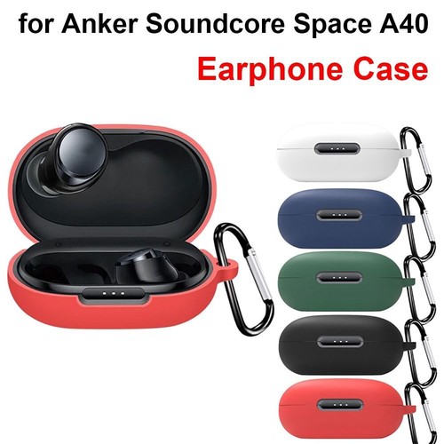 Silicone Wireless Earphone Case for Anker Sound Core Space A40 Portable ...