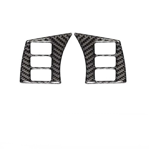 2pcs For Nissan 350Z 2003-2009 Carbon Fiber Steering Wheel Buttons ...