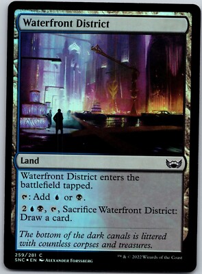 Magic the Gathering Waterfront District Streets of New Capenna Foil MTG ...