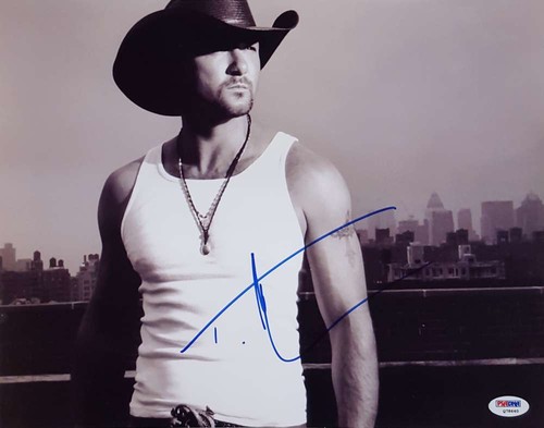 Tim McGraw Signed 11x14 Photo PSA/DNA Q78640 Country Singer Auto ...