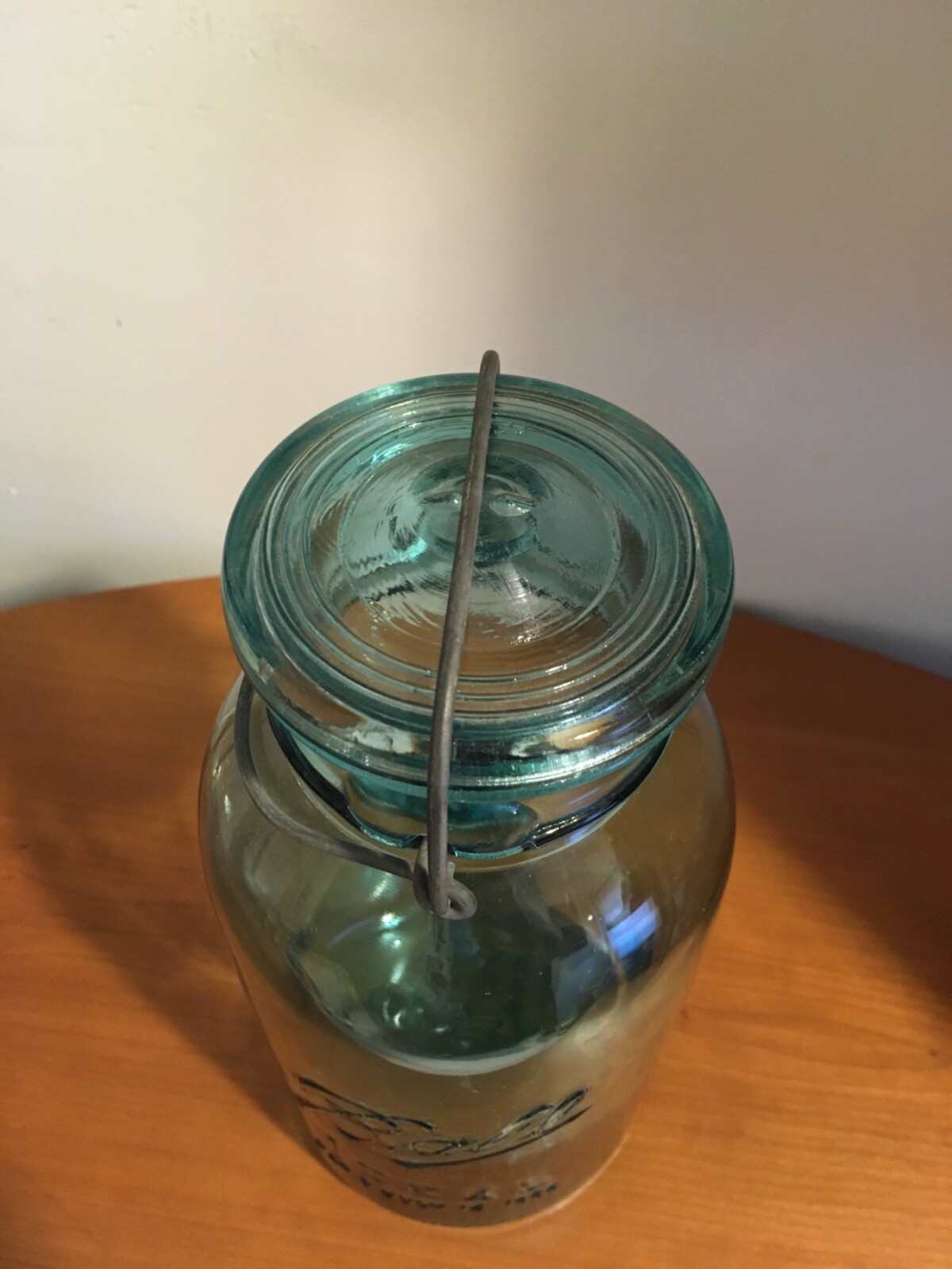 Vintage Ball Ideal Half Gallon Mason Jar Pat.July 14,1908 Glass Latch ...