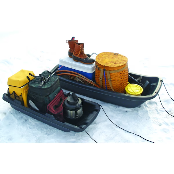 Flexible Flyer Snow Trek 45" Utility Pull Sled HeavyDuty Molded Plastic ...