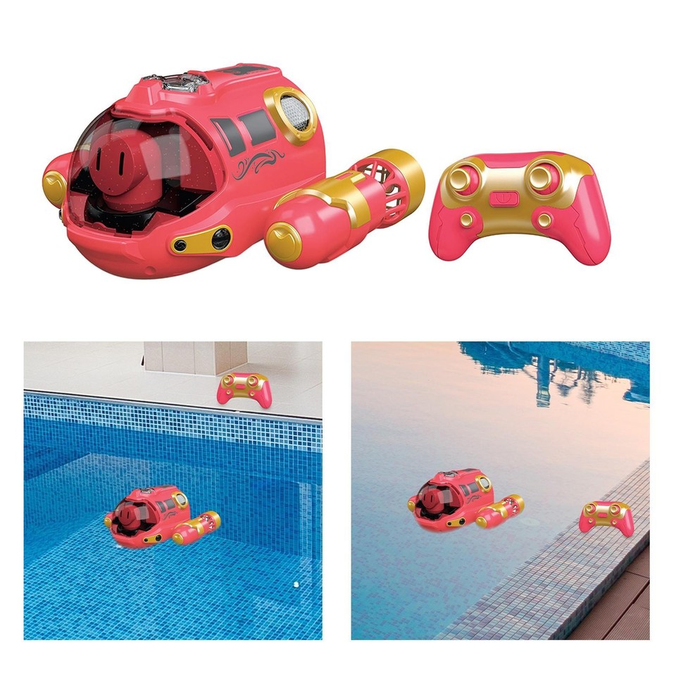 Fast RC Boats Mini RC Boat with Light Waterproof Light up RC Boat Water ...