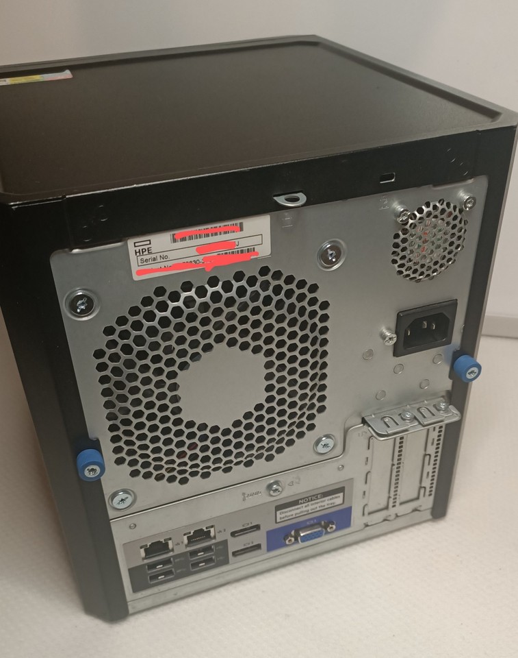 HP Microserver Gen10 AMD Opteron X3216 1.60GHz 16GB RAM 250GB SSD 2TB ...