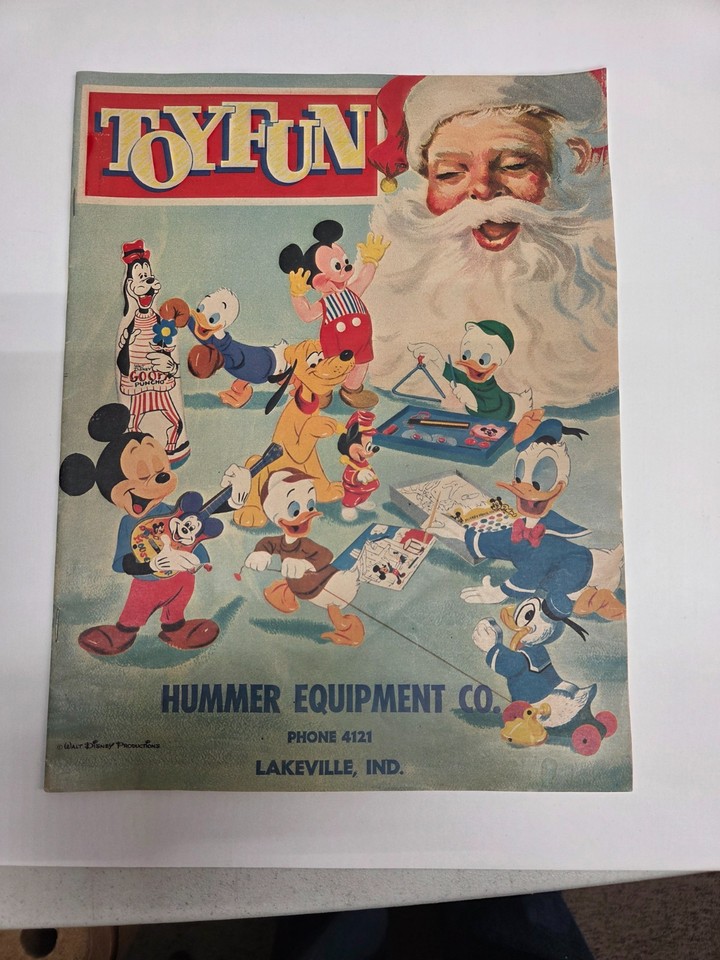 Vintage 1950's TOYFUN Christmas Toy Catalog 23 Pages of Name Brand Toys ...