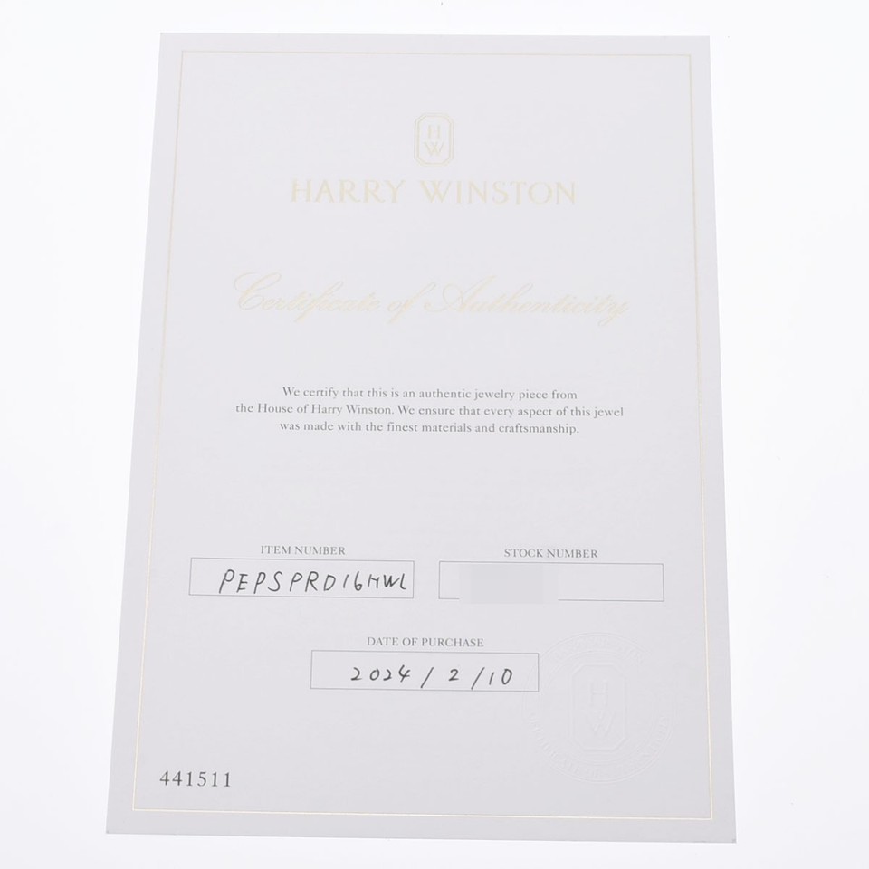 HARRY WINSTON Women Necklace Pt950Platinum diamond/Pink Sapphire ...