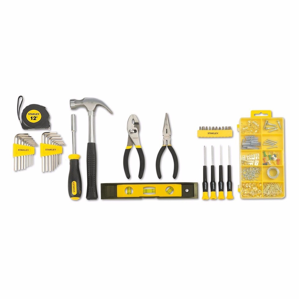 stanley tool kit complete diy kit x38 piece including kit bag | eBay UK