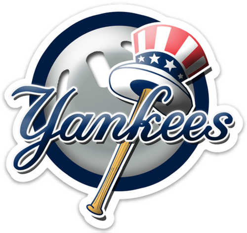 New York Yankees Red White & Blue Uncle Sam Top Hat Logo Type 2 Die-Cut ...