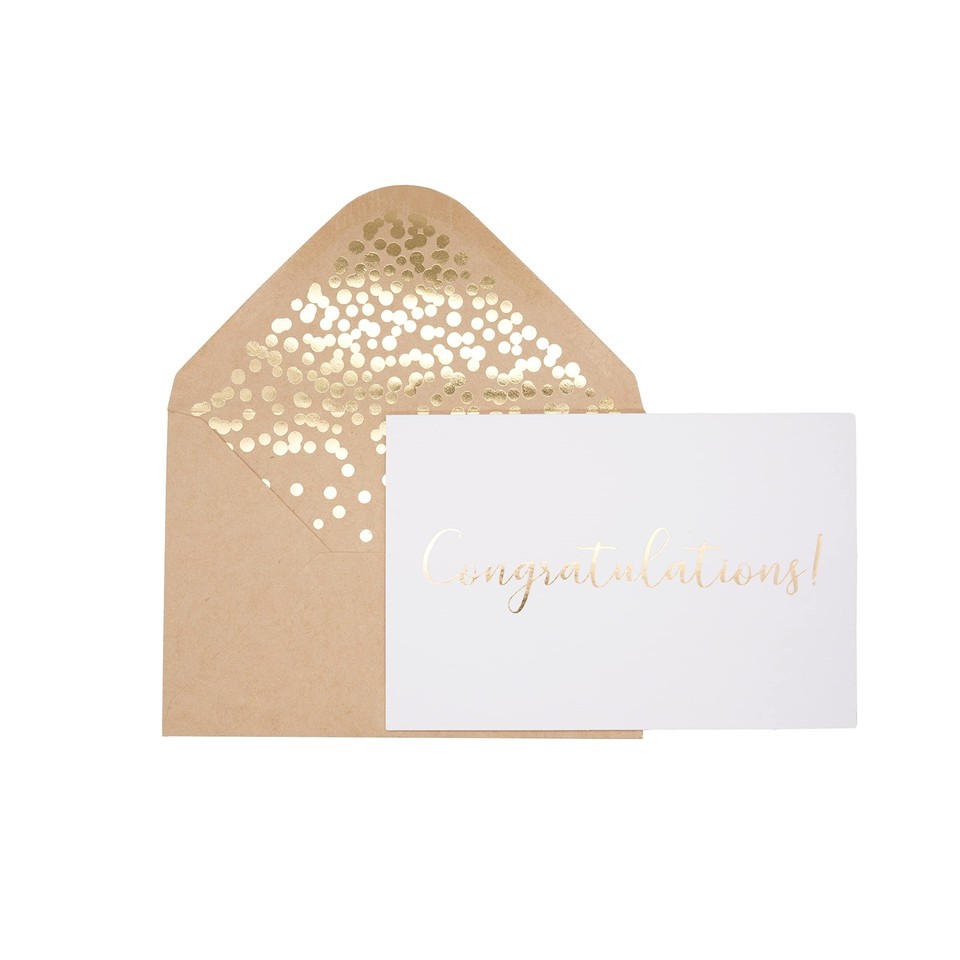 50 Pack Congratulations Card – Elegant Greeting Cards With ...