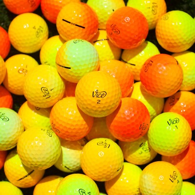 24 Vice Orange Shade Pro Mix Used Golf Balls 5A/4A Great Condition FREE ...