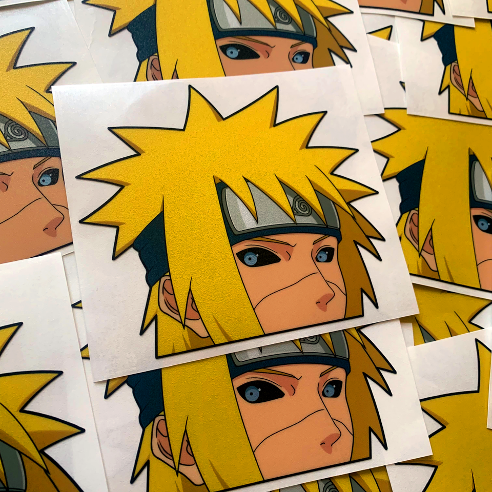 MINATO REFLECTIVE ANIME PEEKER STICKER NARUTO SHIPPUDEN CAR DECAL | eBay